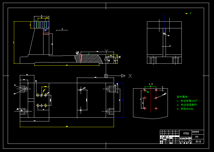W147-CA1340自动车床杠杆[杠杆三]加工工艺及钻攻M4螺纹孔夹具设计-工艺夹具-龙图网