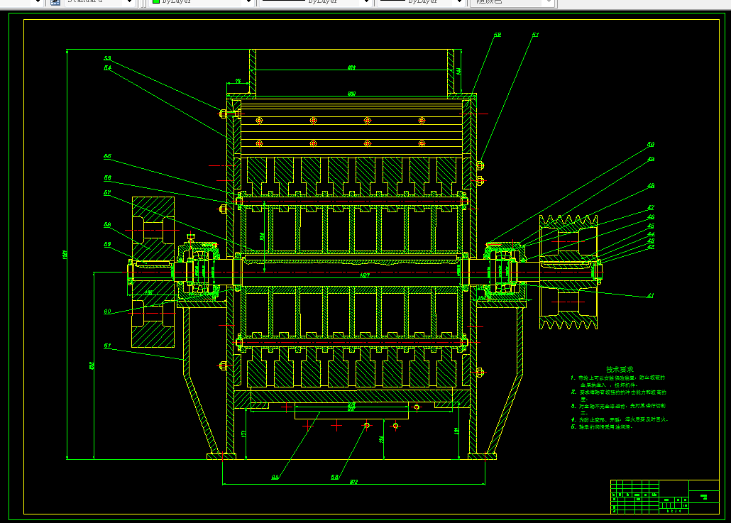 H067-卧式锤式破碎机设计-机械机电-龙图网