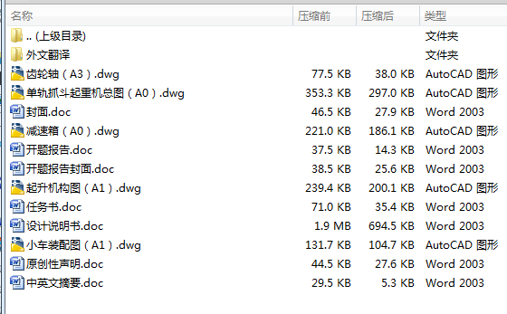 Q142-1.5m3单轨抓斗起重机设计-机械机电-龙图网