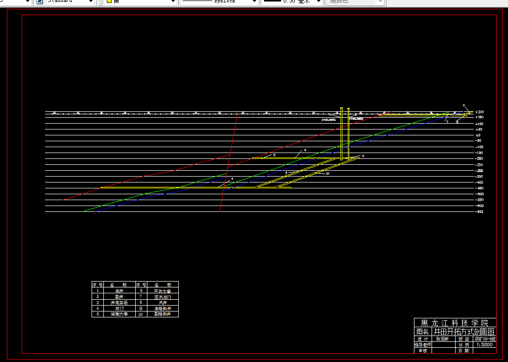 W418采矿工程毕业设计（论文）-鸡西矿业集团滴道煤矿1.2Mta新井设计-采矿通风-龙图网