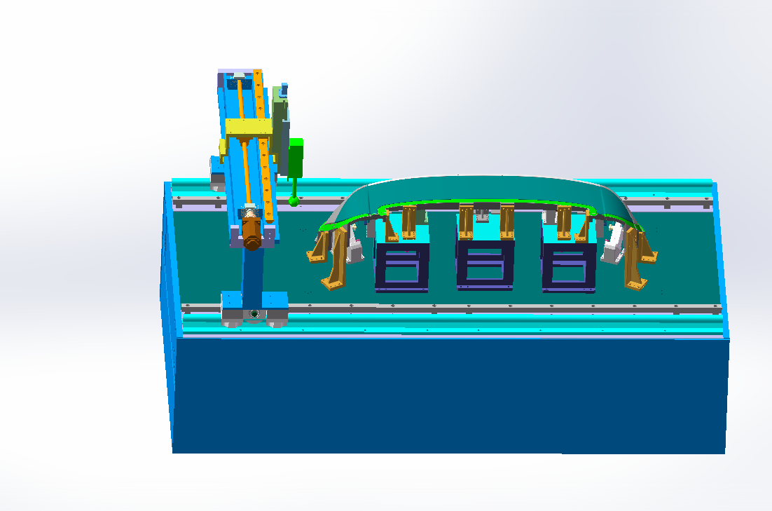 N239-汽车扰流板表面打磨机结构设计[含SW三维图]-机械机电-龙图网