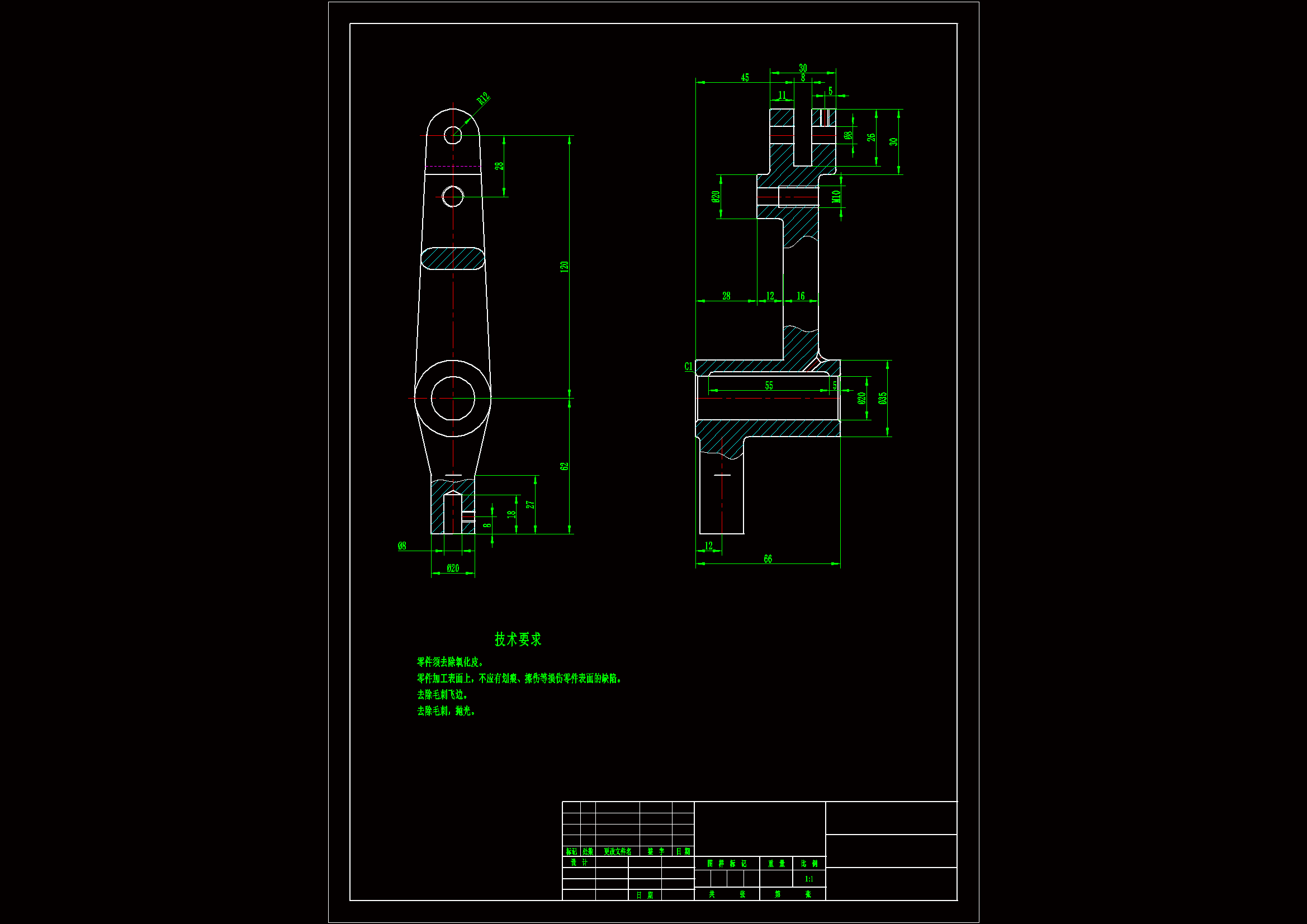 JJ827-杠杆(CA1340自动车床)(一)工艺及钻左右端面Φ8孔夹具设计-工艺夹具-龙图网