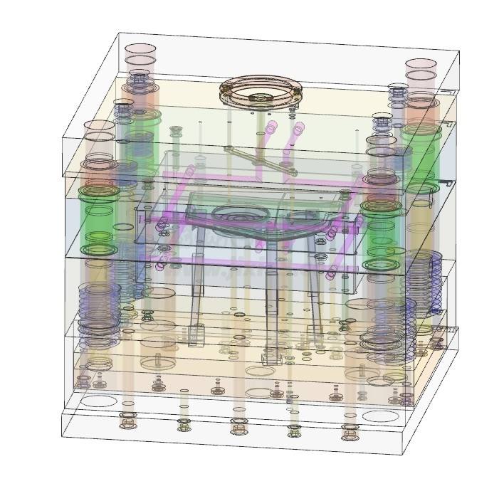 Z609-汽车空调出风口盖罩注塑模具设计-抽芯[含UG三维图]-模具设计-龙图网