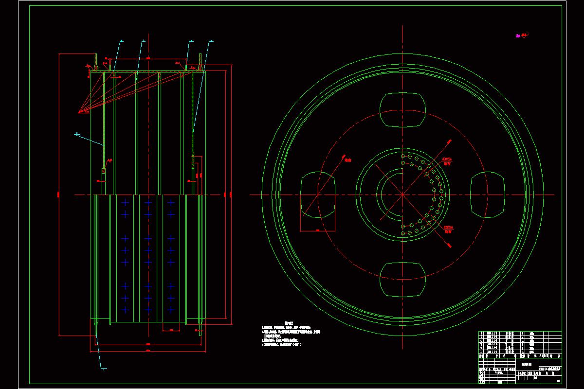 Z1483-JKMD-4.5×4多绳摩擦式提升机设计-机械机电-龙图网