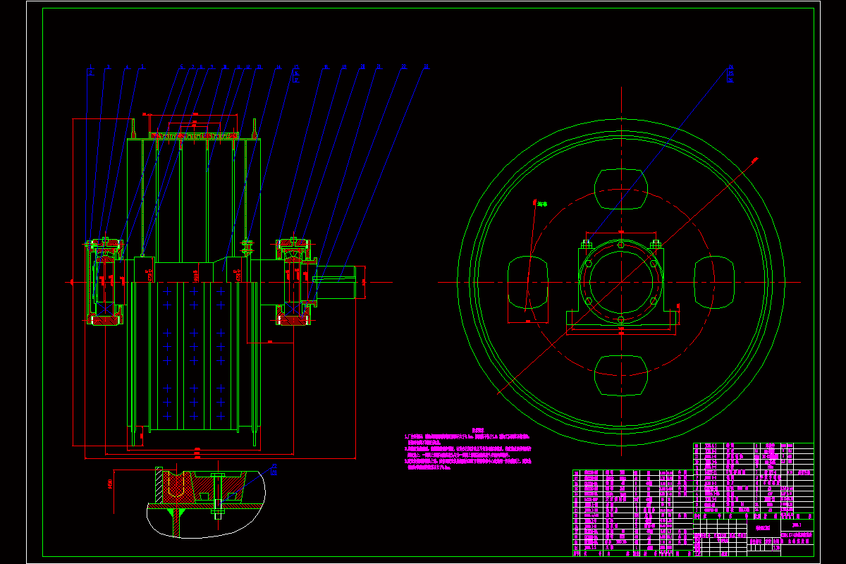 Z1483-JKMD-4.5×4多绳摩擦式提升机设计-机械机电-龙图网