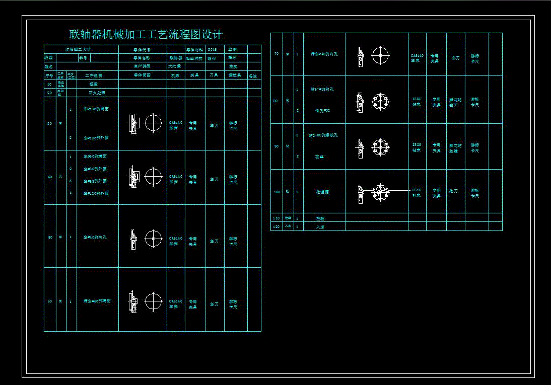 Q573-联轴器机械加工工艺及钻2-M8螺纹孔夹具设计【含工艺流程图】-工艺夹具-龙图网