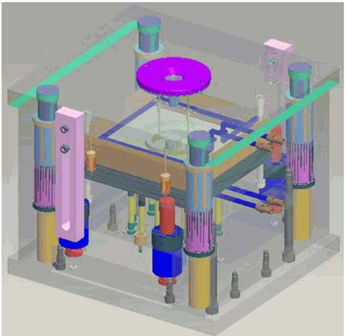 JJ6861-显示器托盘注塑模具设计及CAE分析【含模流分析及UG三维图】-模具设计-龙图网