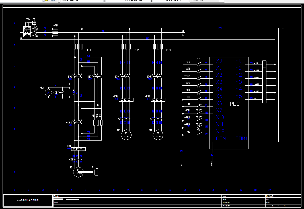 P832-C650车床控制线路用PLC改造设计-机械机电-龙图网