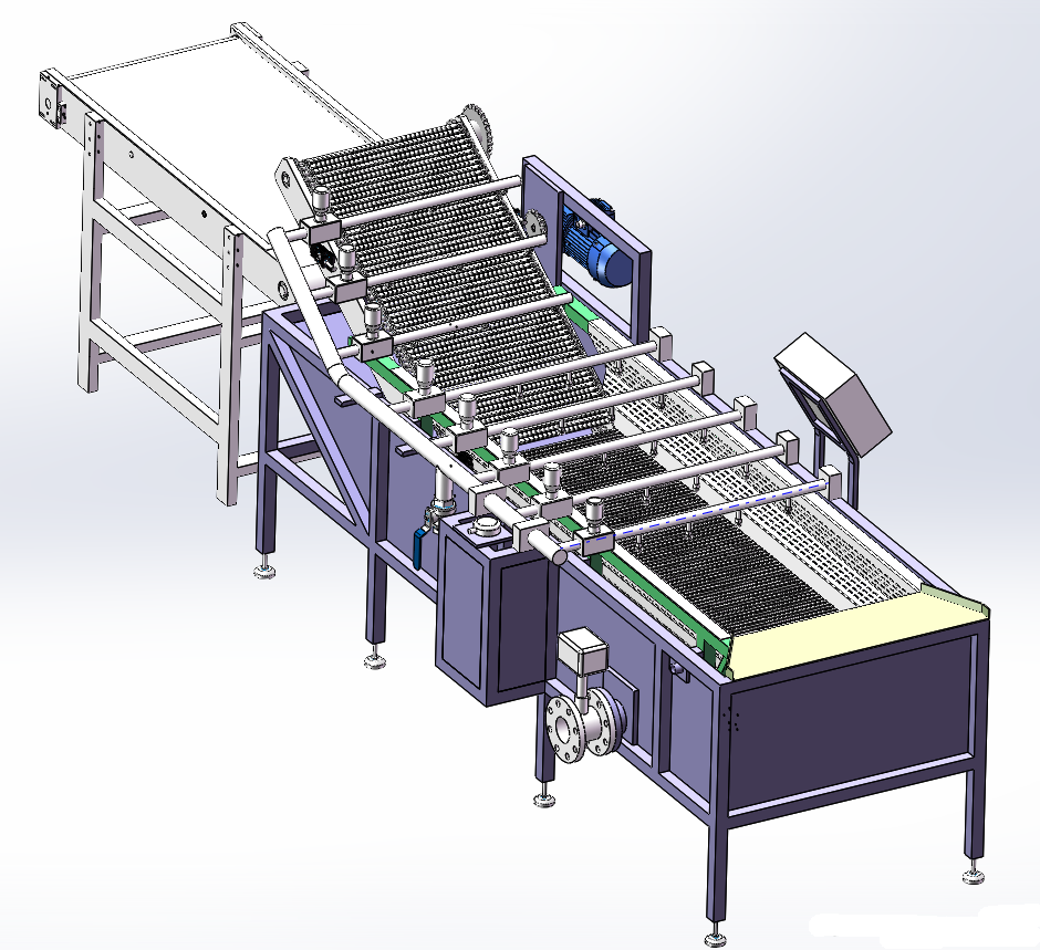 M1239-前胡清洗机结构设计【含SW三维图】-机械机电-龙图网